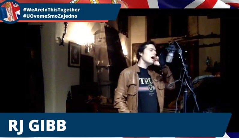 RJ Gibb in "We Are In This Together" charity online concert - Bee Gees Days